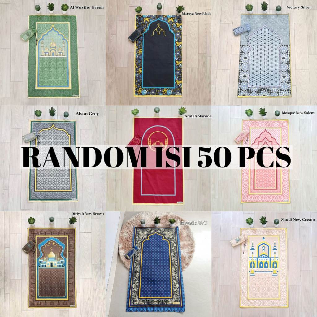 Travel PRAYERY / JUMBO Prayer Mat Size 105 x 60 (CONTAINS 50 PCS ...