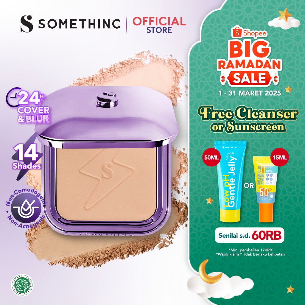 Somethinc Copy Paste COVERBLUR Powder Foundation 12g | Two Way Cake | Shopee Singapore
