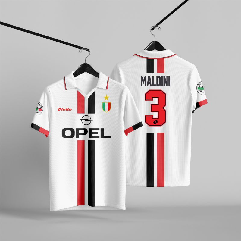 MALDINI SPECIAL 1996 AWAY ACM JERSEY FREE NAME AND BACK NUMBER | Shopee ...