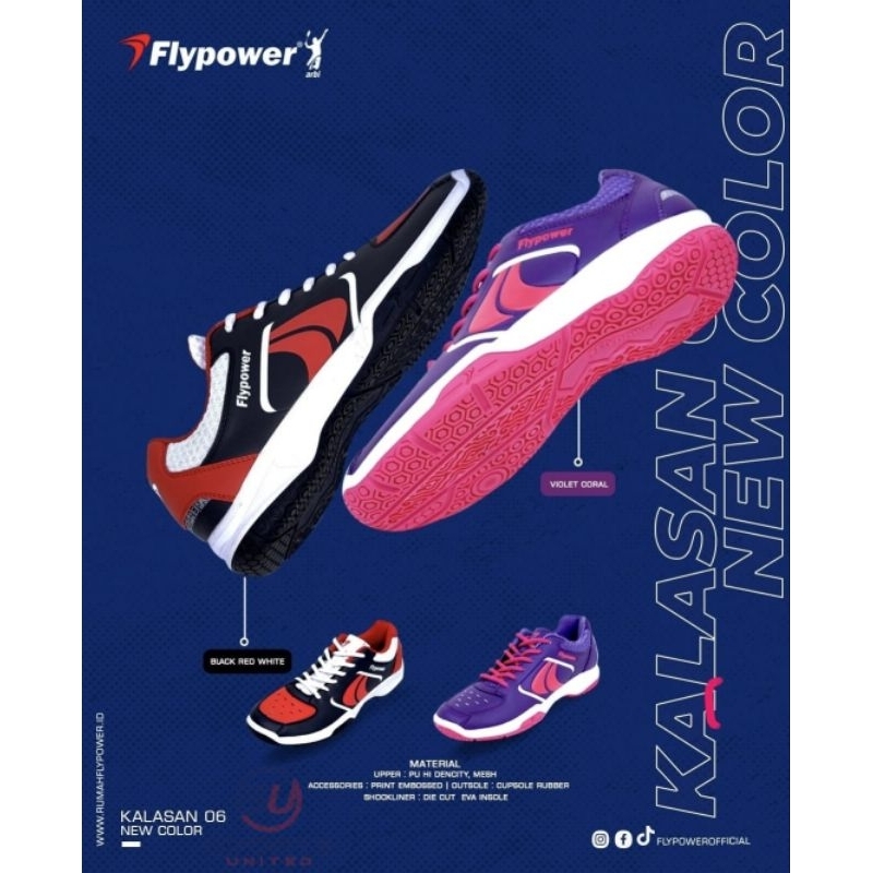 Flypower Badminton Shoes NEW KALASAN 06 NEW COLOR(051681630) | Shopee ...