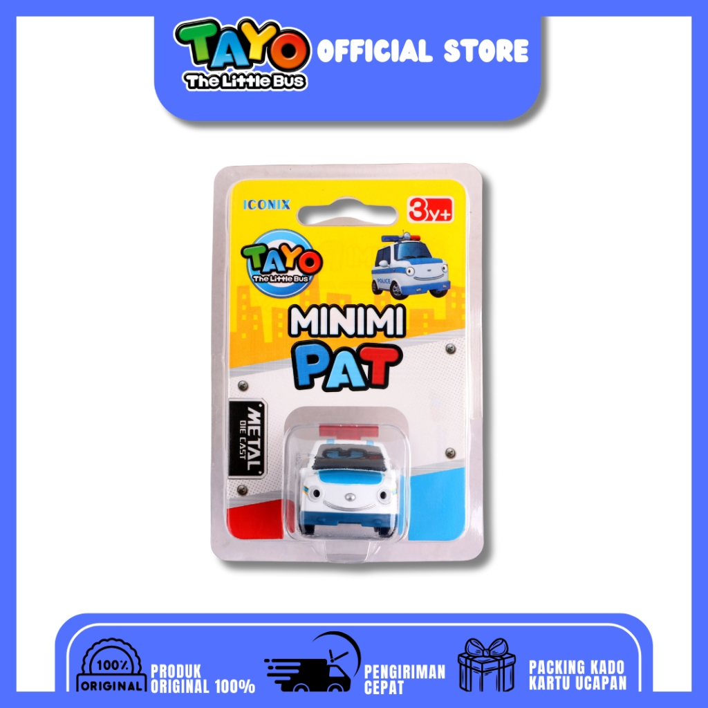Tayo The Little Bus 219014 Pat Minimi Diecast Original Children's Toy ...