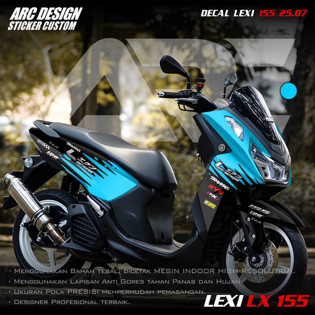 Latest Decal Sticker Yamaha LEXI LX 155 2024 2025 Full Body - Scotlet ...