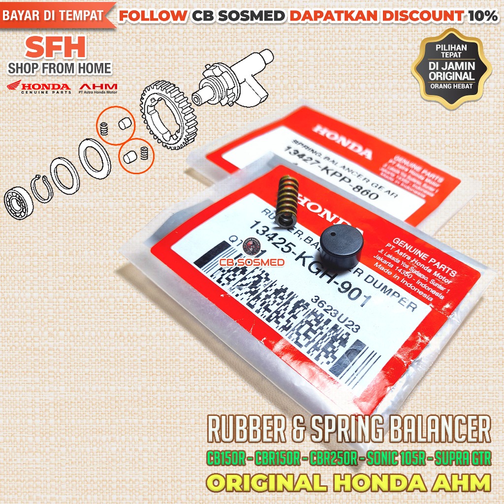 MESIN Sonic 150R K56 Engine Balancer Rubber Sonic 150R Engine Balancer ...