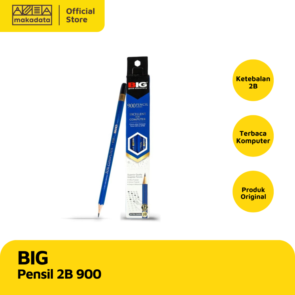 PENCIL / PENCIL 2B BIG 900 (1 PACK) | Shopee Singapore