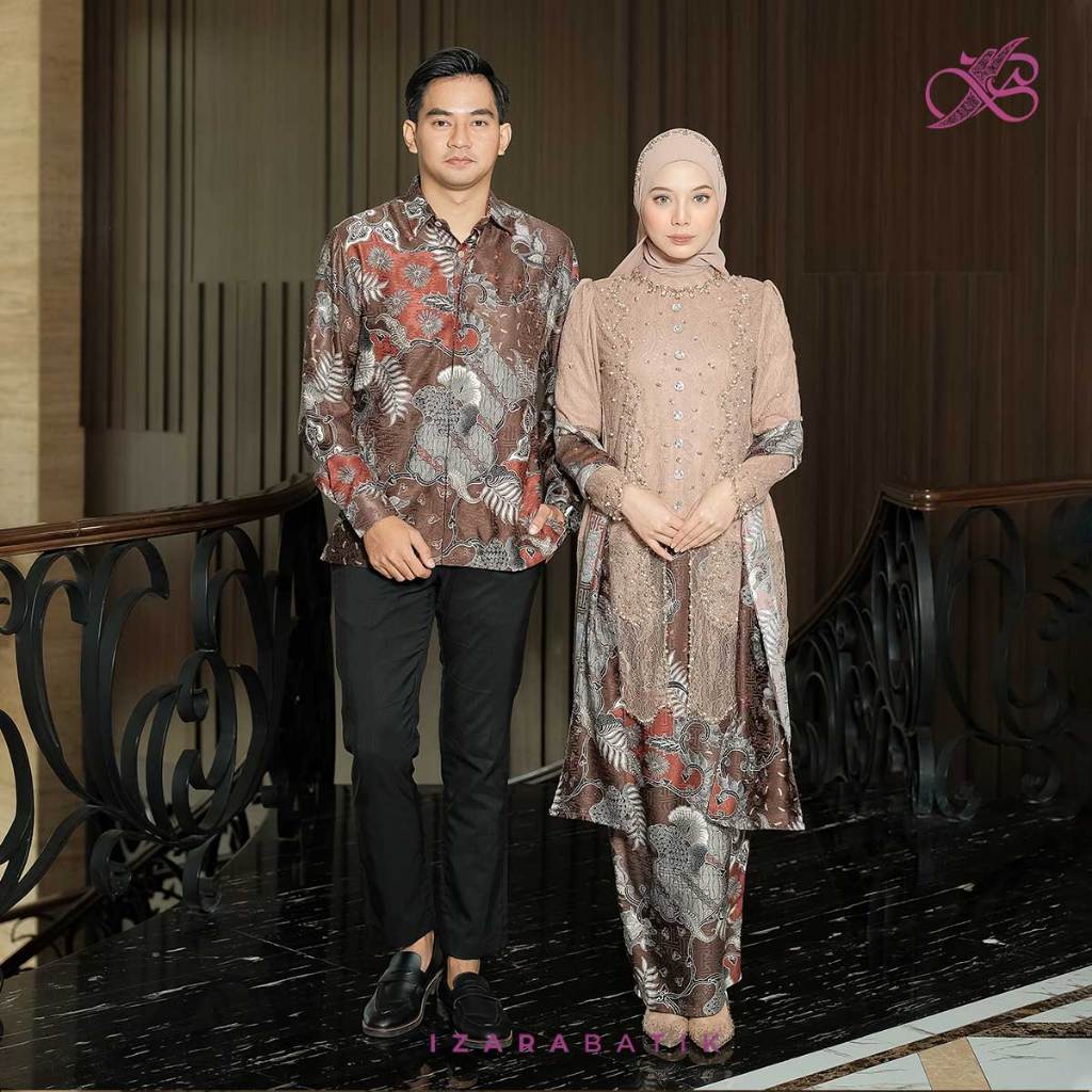 Gracelyn Mocca - Modern Batik Kebaya Suit Couple Graduation Wedding ...