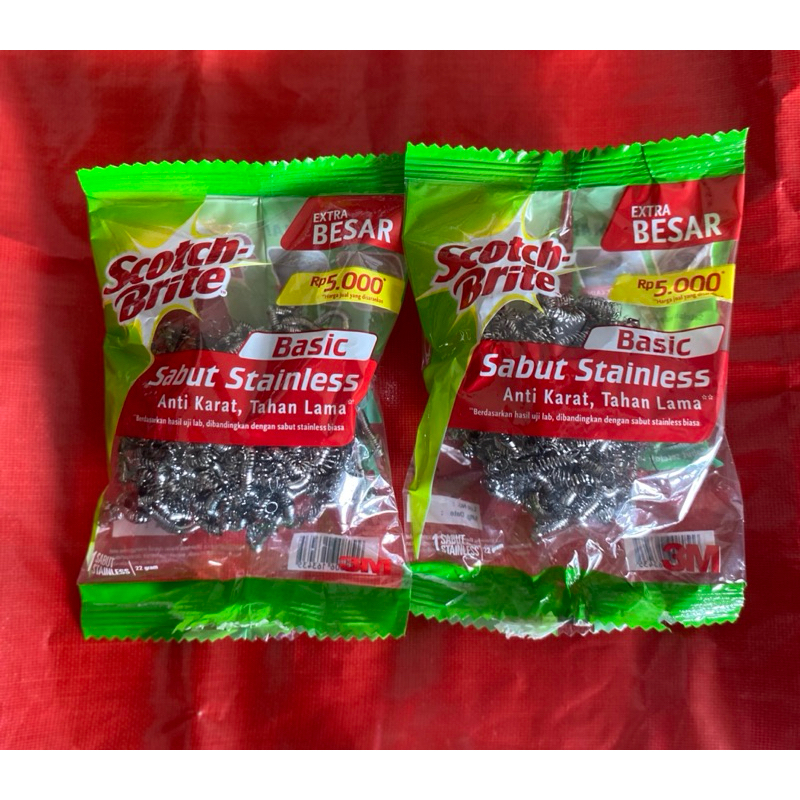 3M Scotch Brite Economical Stainless Steel Dish Washing Wire | Shopee ...