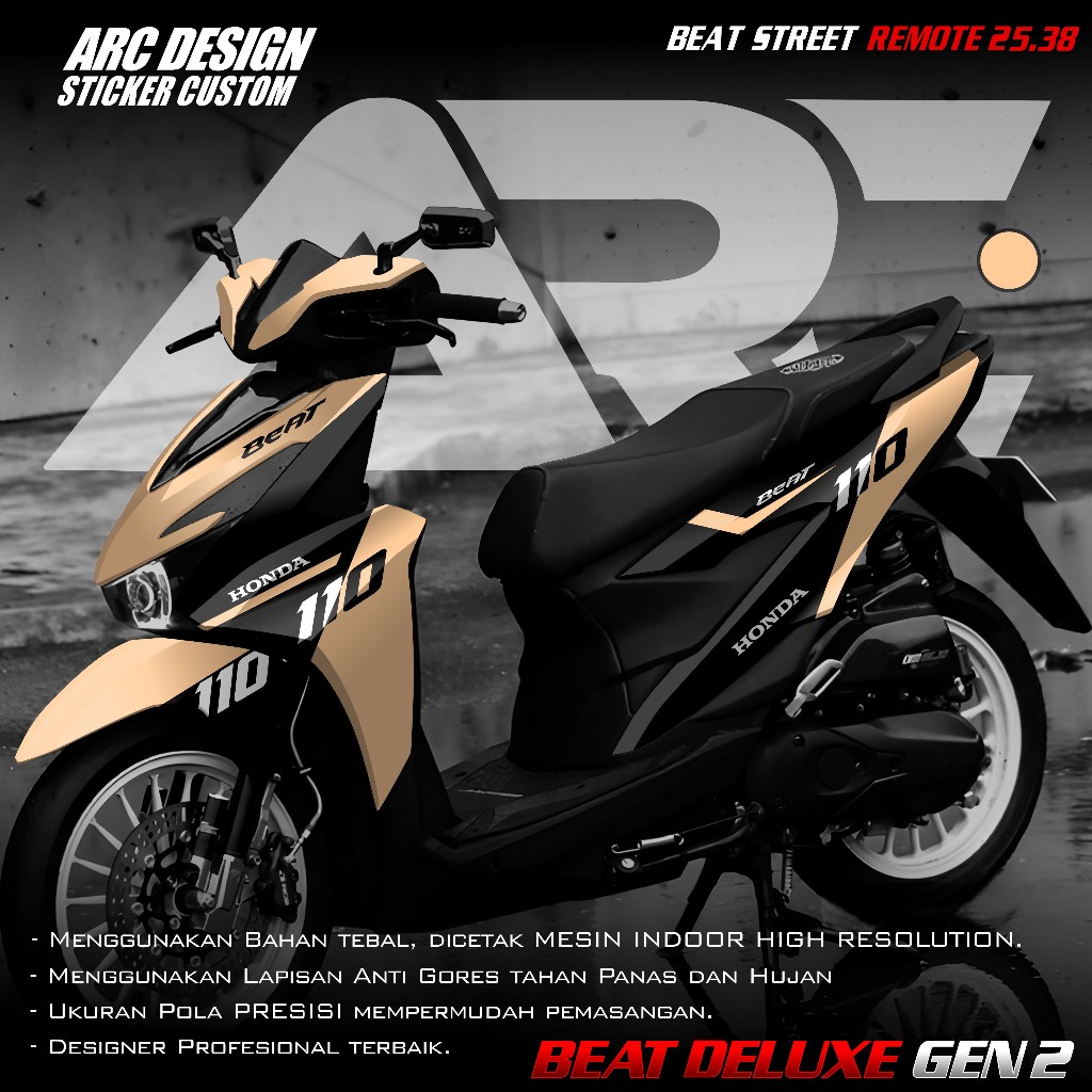 Newest Decal Sticker Honda Beat CBS STREET Smart Key Remote Full body ...