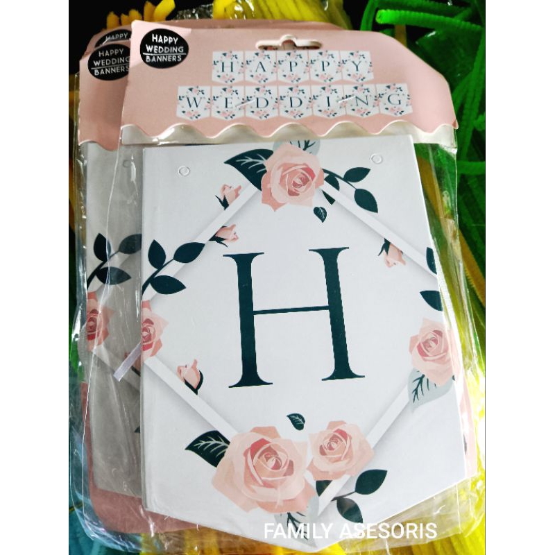 Happy wedding banner | Shopee Singapore