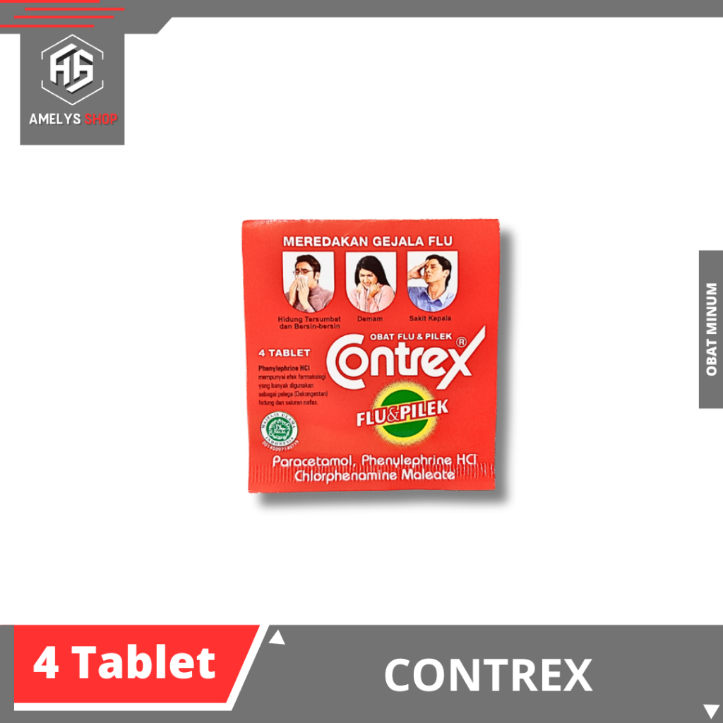 Contrex Helps Relieve Flu & Colds (4 Tablets) | Shopee Singapore