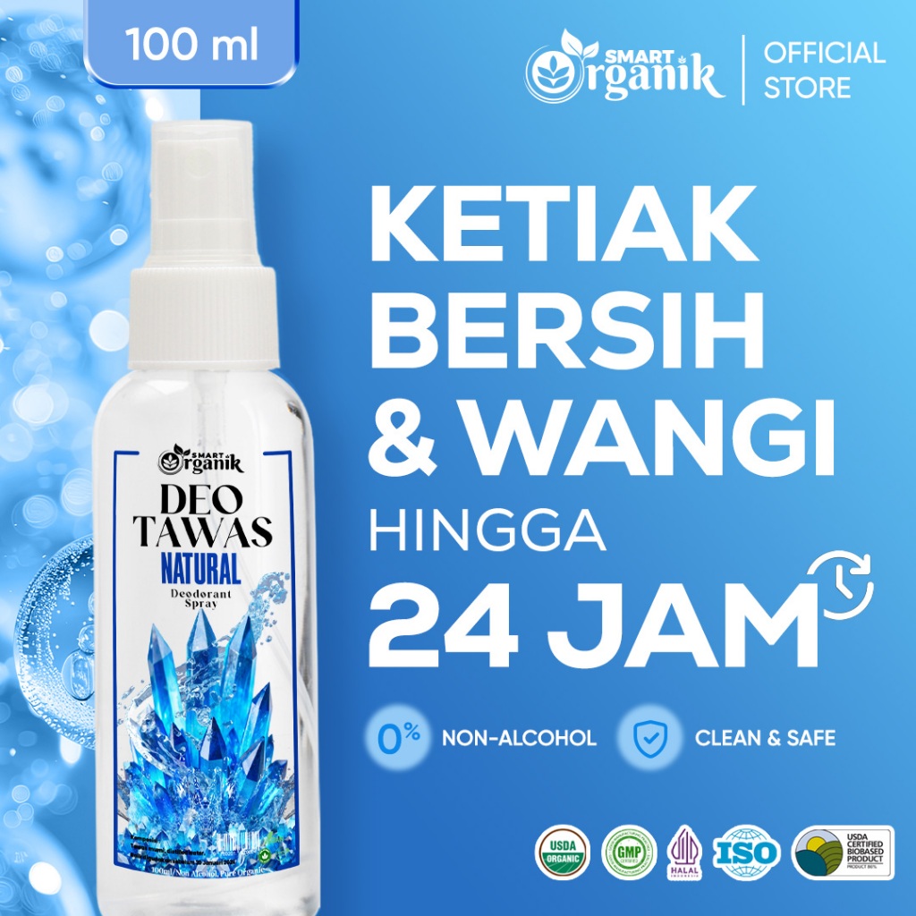 SMART ORGANIC Deodorant Tawas Spray ORIGINAL 100ml | Alum Spray ...