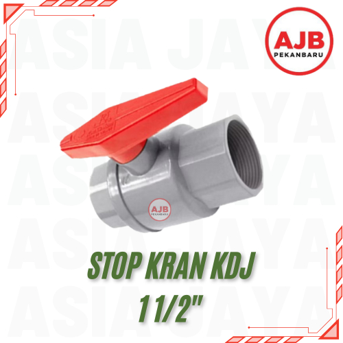 (/PCS) STOP KRAN 1 1/2" KDJ BALL VALVE PVC 1 1/2 INCH KING DA JENG ...