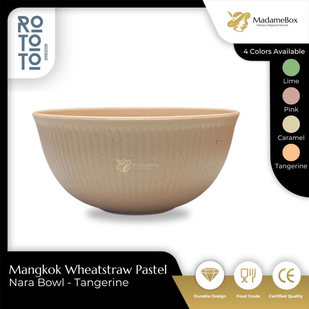 Rototo Nara Bowl Single Straw Wheatstraw Bowl Plastic Wheat Straw Bowl ...
