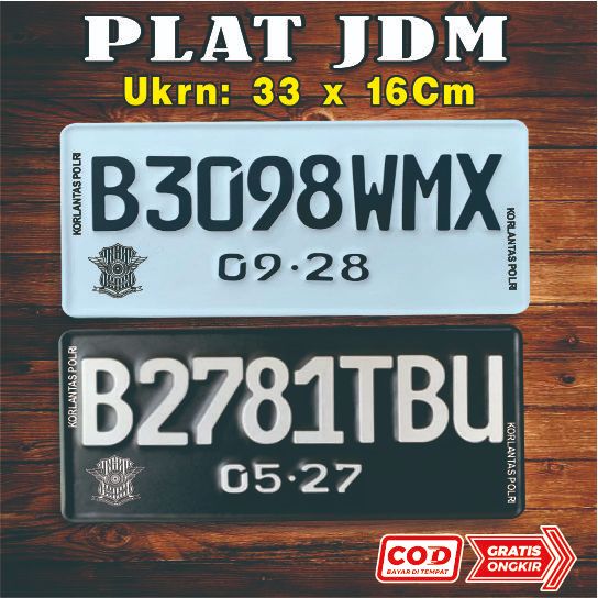 JDM CAR VARIATIONS BLACK - WHITE NEW FONT AND OLD FONT NUMBERS USES ...