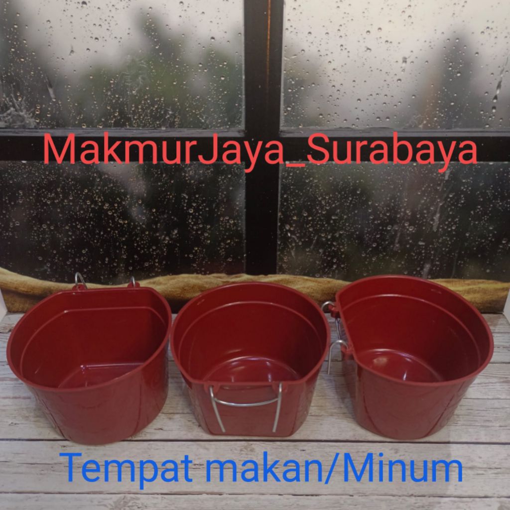 CUP BAK KAWAT MAS CONTAINER FOR BIRD, CHICKEN, DUCK, POULTRY, PLASTIC ...