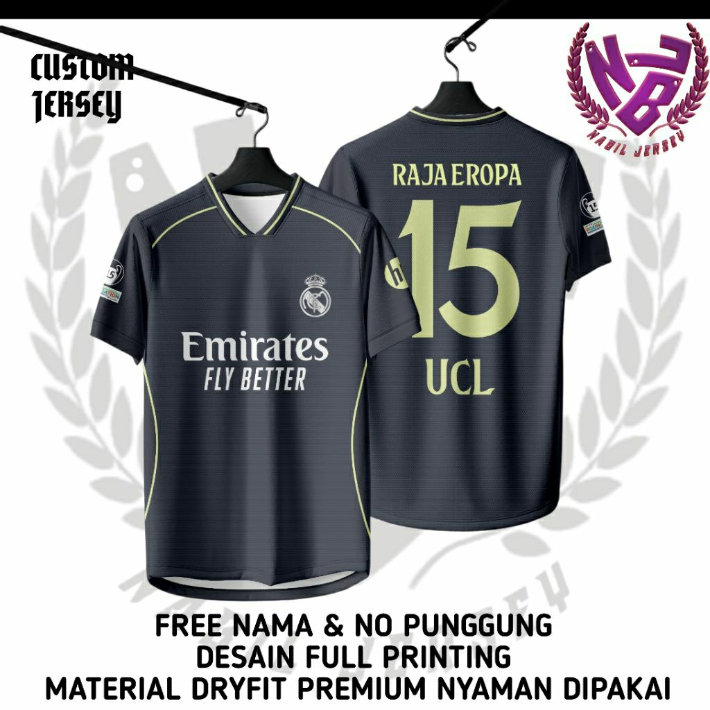 Real Madrid Away Jersey UCL 2025-26 | Shopee Singapore
