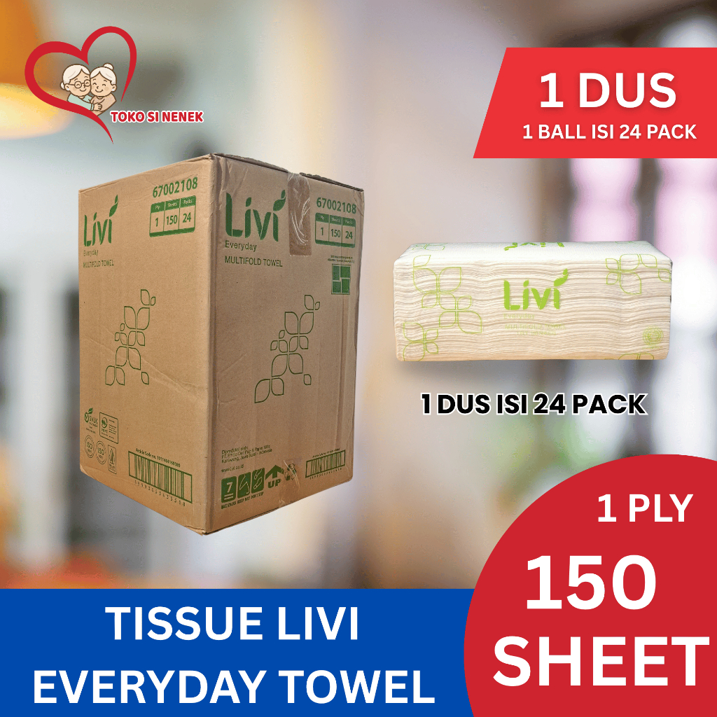 TISSUE [PACKAGE 1 DUS] TISSUE LIVI EVERYDAY MULTIFUNCTION TOWEL 1 PLY ...