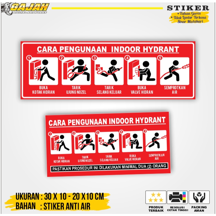 SIGN / RAMBU STICKER HOW TO COUNT INDOOR HYDRANT / RAMBU STICKER RAMBU ...