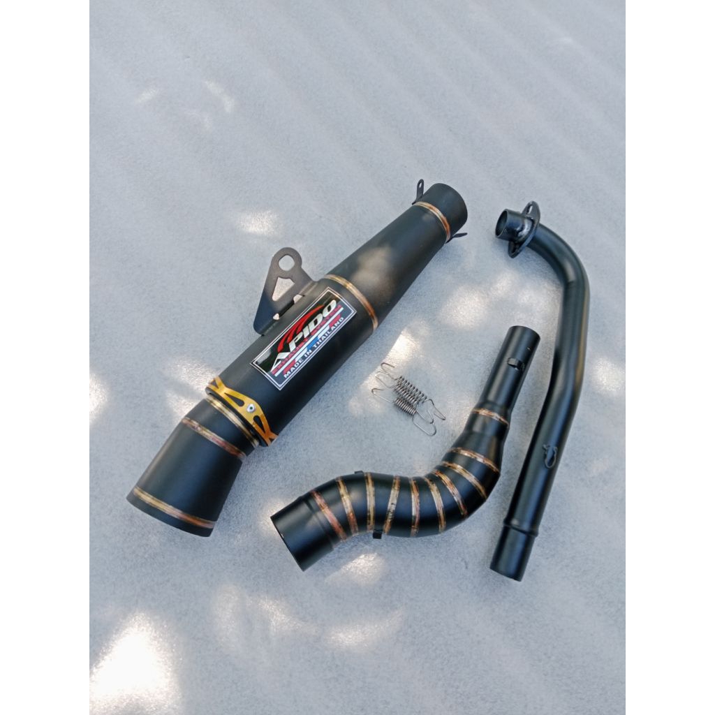 APIDO 1set Canister BIG elbow 51mm open specs exhaust pipe for Wave 125 ...