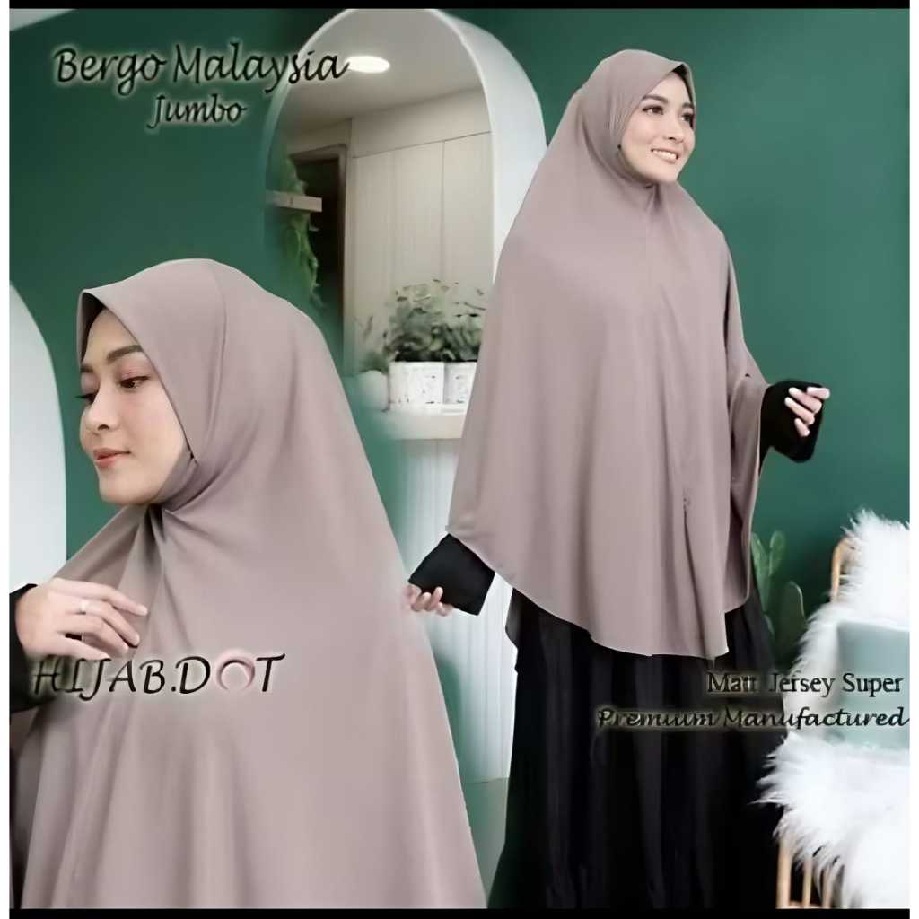 (PACKAGE CONTAINS 3 PCS) Malaysian Chin Hijab Hijab XL Jumbo Syari ...