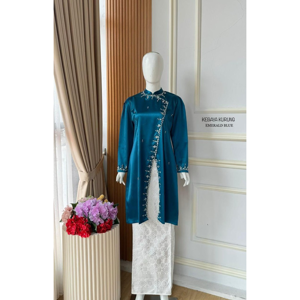 Kebaya Kurung Songket Suit Baju Kurung Melayu Luxury Party Uniform ...