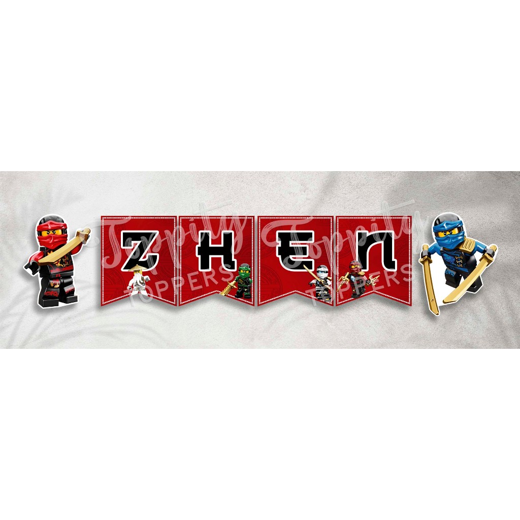 Flag banner Ninjago ninja lego bunting flag | Shopee Singapore