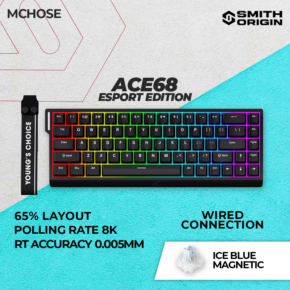 MCHOSE Ace 68 E-Sport Edition Hall Effect Magnetic Switch Gaming ...