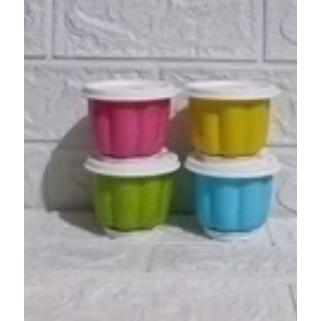 Tupperware Mini Jello Size 100ml 4pc pudding molds | Shopee Singapore