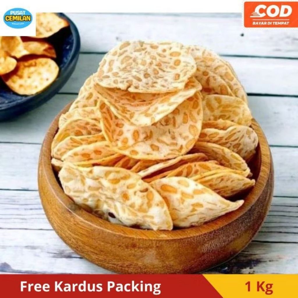 Sago Tempeh Chips 1kg Crispy, Savory Tempeh Chips 1 Kilo Pack | Shopee ...
