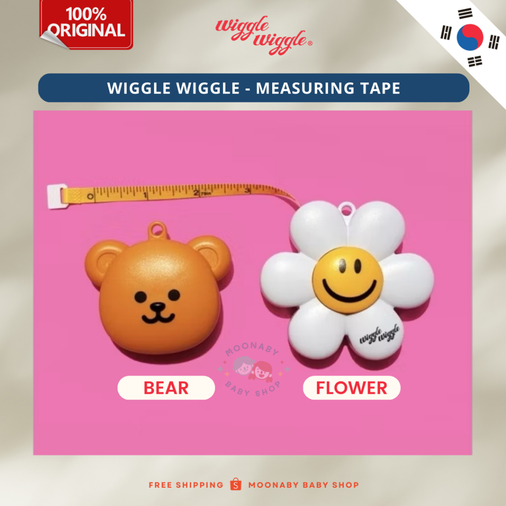 Wiggle Wiggle Measuring tape Bear & Daisy Meter - Original Korea ...