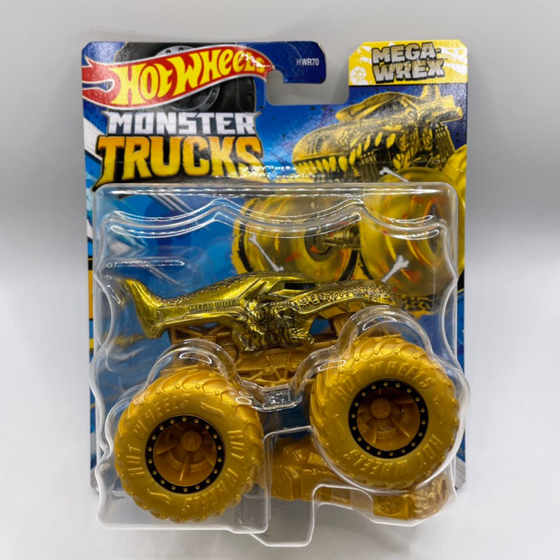 Hot Wheels Monster Trucks Mega Wrex Gold Special Edition Gold Exclusive ...