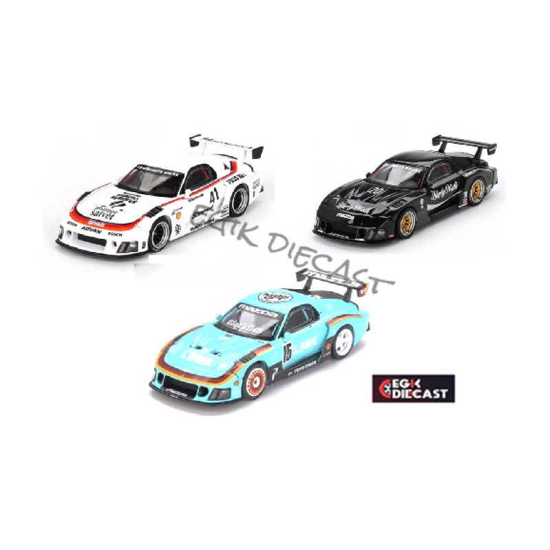 Mini GT LB Super Silhouette Mazda RX-7 RX7 (FD3S) Liberty Walk Black ...