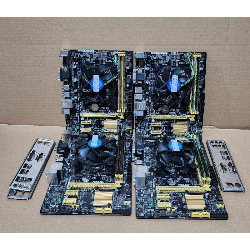 Mobo Asus H81M-E Core i7 4770 Ram 8Gb Ddr3 Fan Backpanel | Shopee Singapore