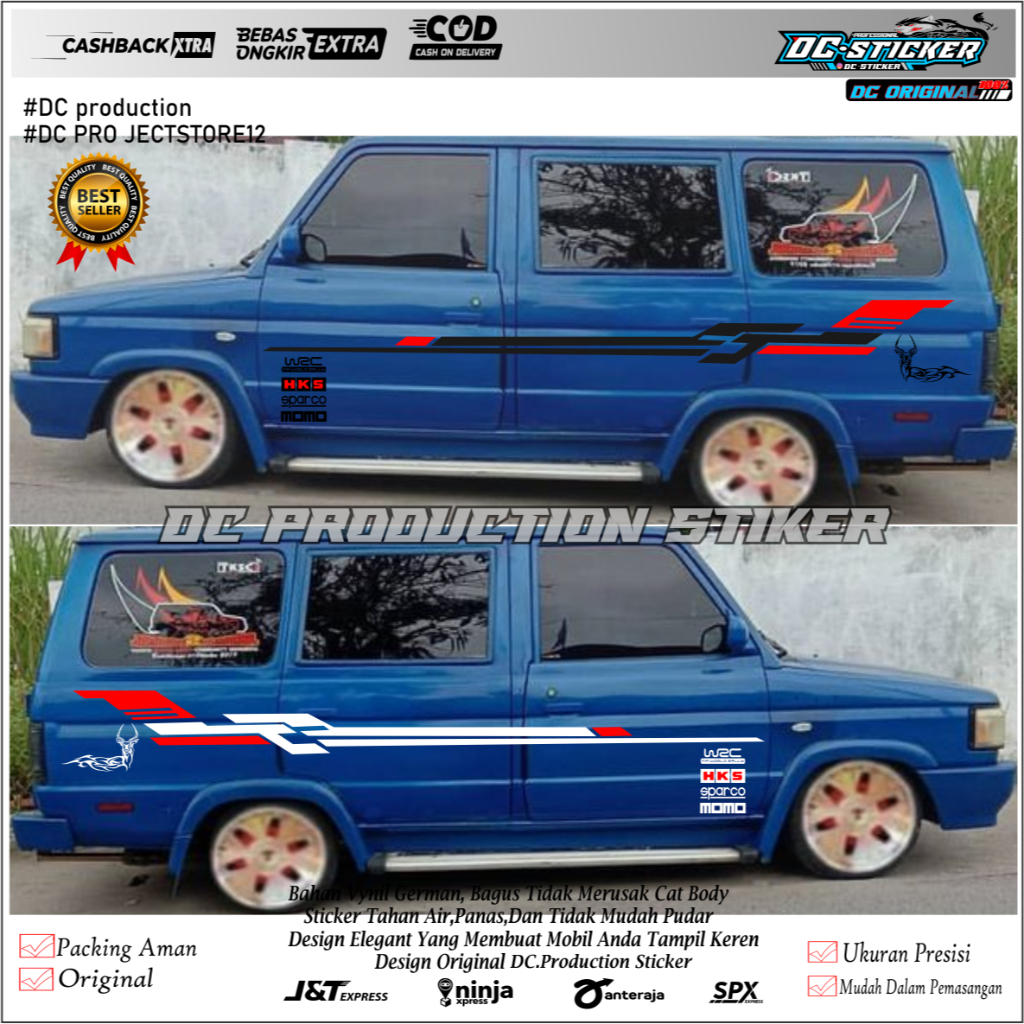 Kijang Car Sticker Simple Model Toyota Kijang Car Cutting Sticker ...