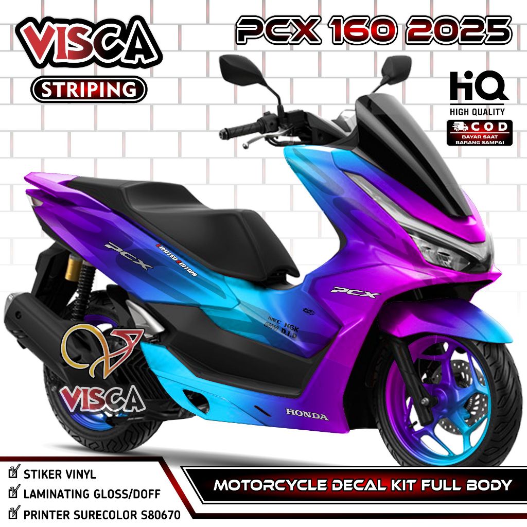 Pcx 160 2025 Full Body Decal - PCX 160 Full Body Sticker - Latest PCX ...