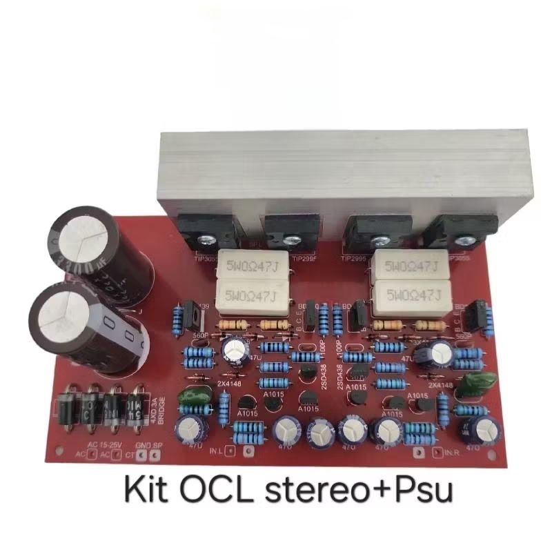 150 watt Stereo OCL power Amplifier Kit + Regulator socket | Shopee ...