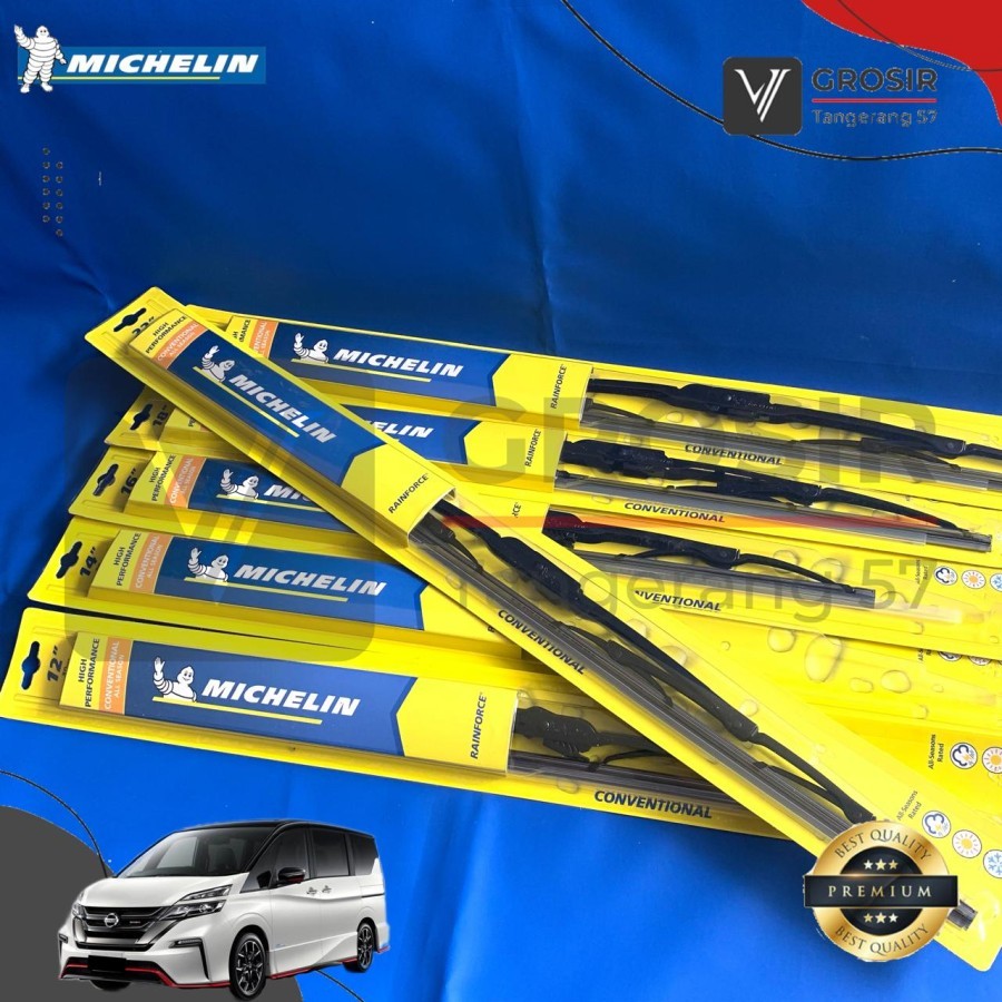 Michelin Conventional Wiper SERENA C25 C26 C27 2013-2021 26-14 Windshield Windscreen Wiper ...