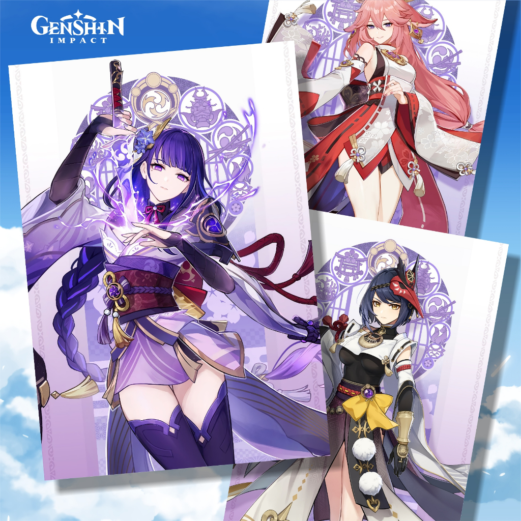 Genshin Impact A-2 Game Anime A3 Poster Collection | Shopee Singapore