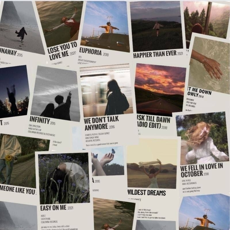 HP [MIN ORDER 8k] 16pcs /pack SONG PLAYLIST AESTHETIC STICKER / MUSIC ...