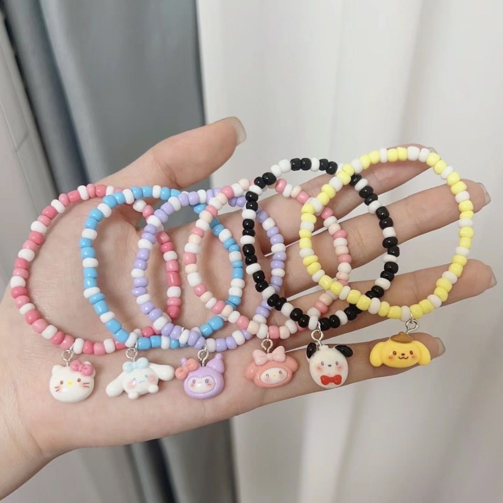 Sansio Children's Bracelet, Sanrio colorful bracelet with Cinnamon roll ...