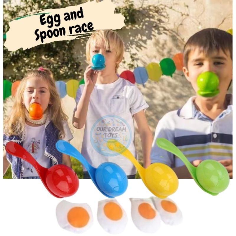 Egg and Spoon Race / Egg Toys / Motor Sensory Toys / Or Dream Toys ...