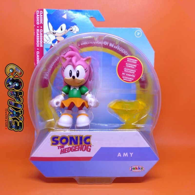 Sonic The Hedgehog 4-Inch Articulated Action Figure - Classic Amy With ...
