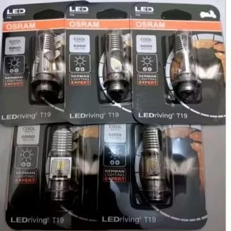PUTIH MPM16 - OSRAM LAMP T19 H6 LED FRONT MOTORCYCLE OSRAM 12V BRIGHT White 6000K HI LOW OSRAM ...