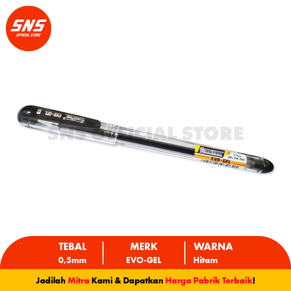 Great Penn EVO Gel Pen / Gel Pen 0.5mm Ink Capacity 800 Meters Black ...