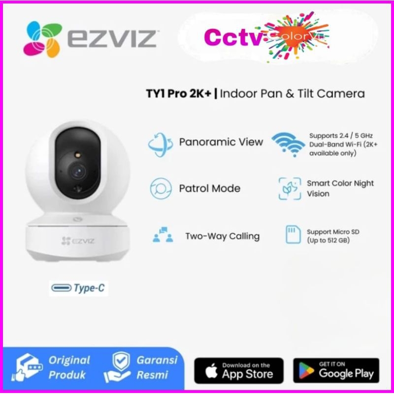 EZVIZ TY1 PRO 4MP 2K pan & tilt Smart home camera | Shopee Singapore