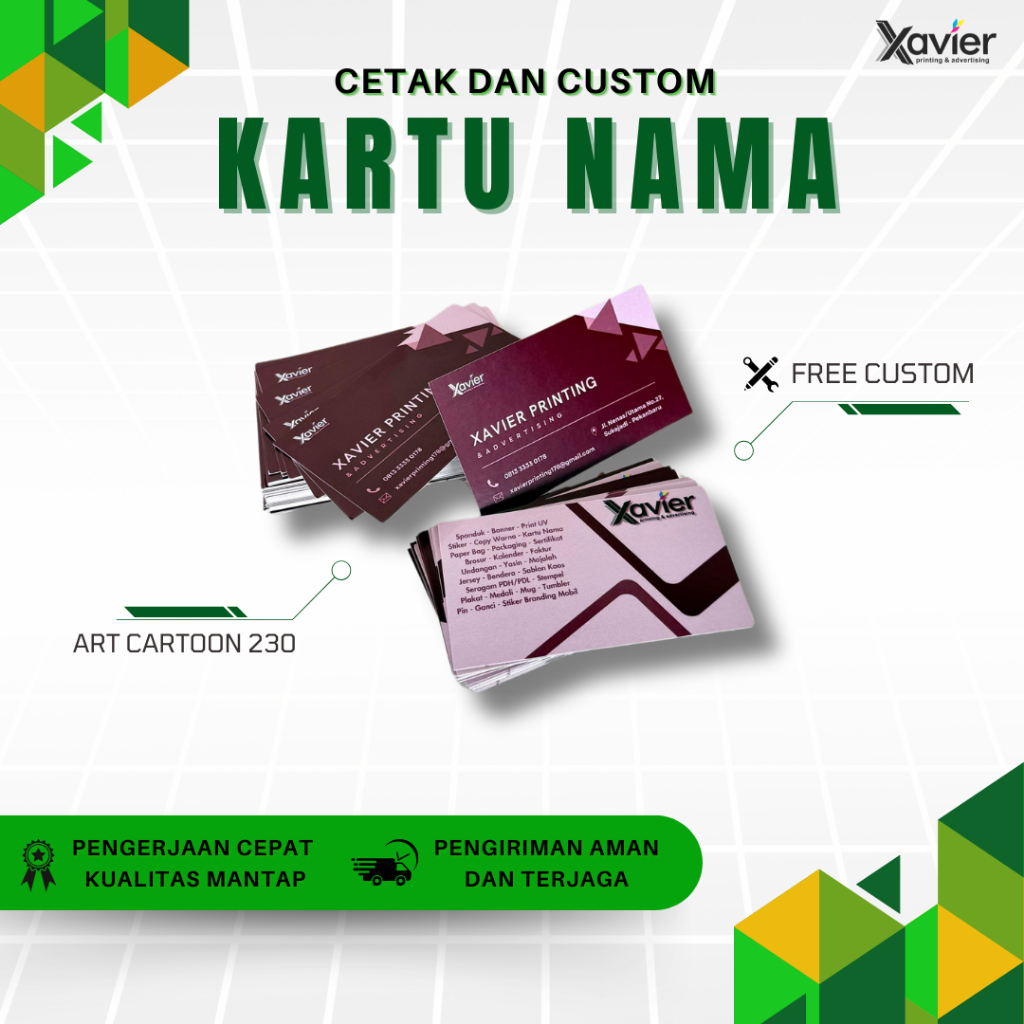 NAME CARD + FREE CUSTOM BOX OR 2 SIDED RECEPTION CARTOON ART PAPER ...