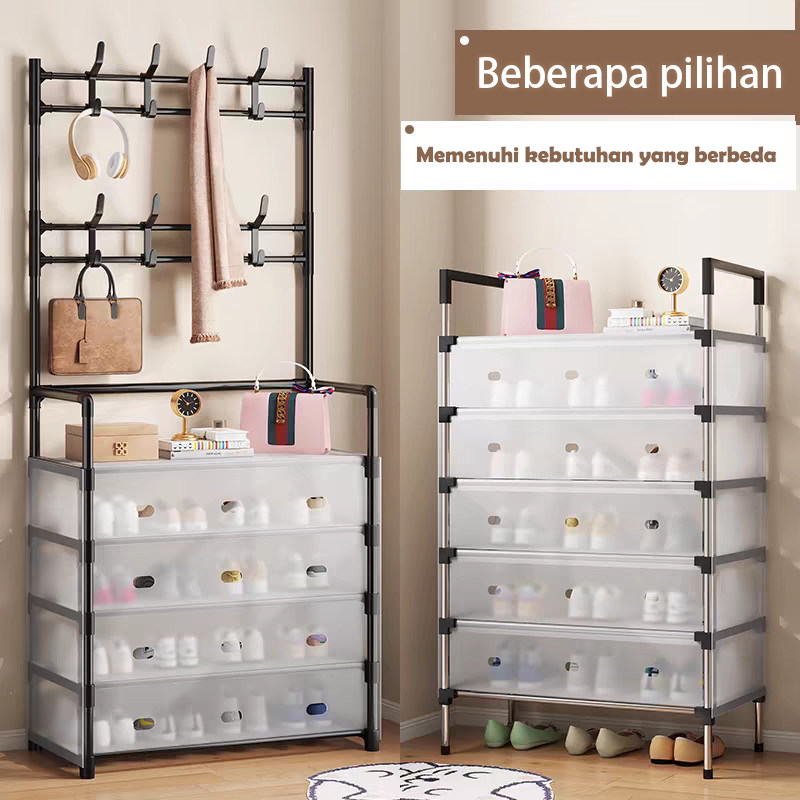 AONEZ Shoe Rack + Hanging Bag Hat Rack / Hanging Shoe Storage Rack ...