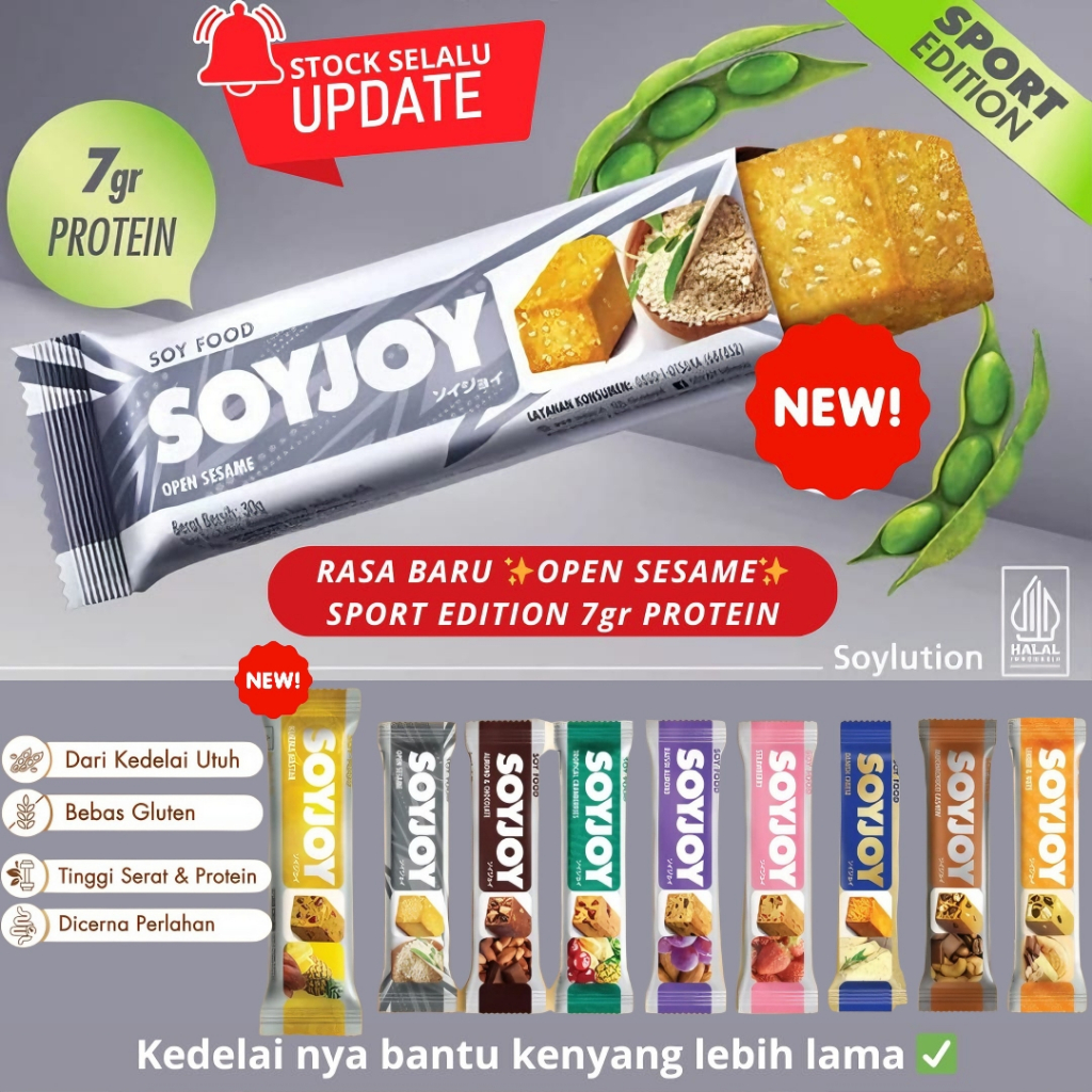 Soyjoy Snack Protein Bar Soy Energy Recovery Running Bicycle Sports ...