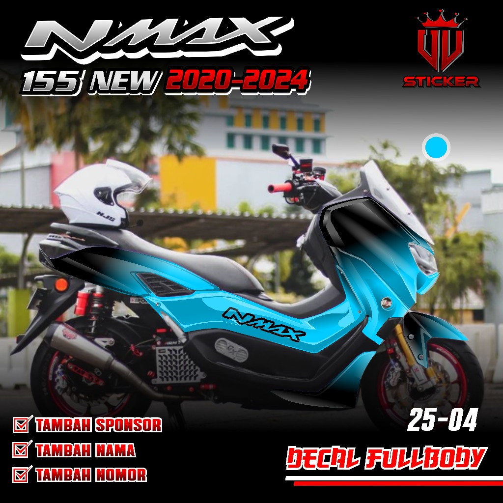 Sticker Decal Full Body Yamaha NMAX NEW 155 CONNECTED 2020 2021 2022 ...