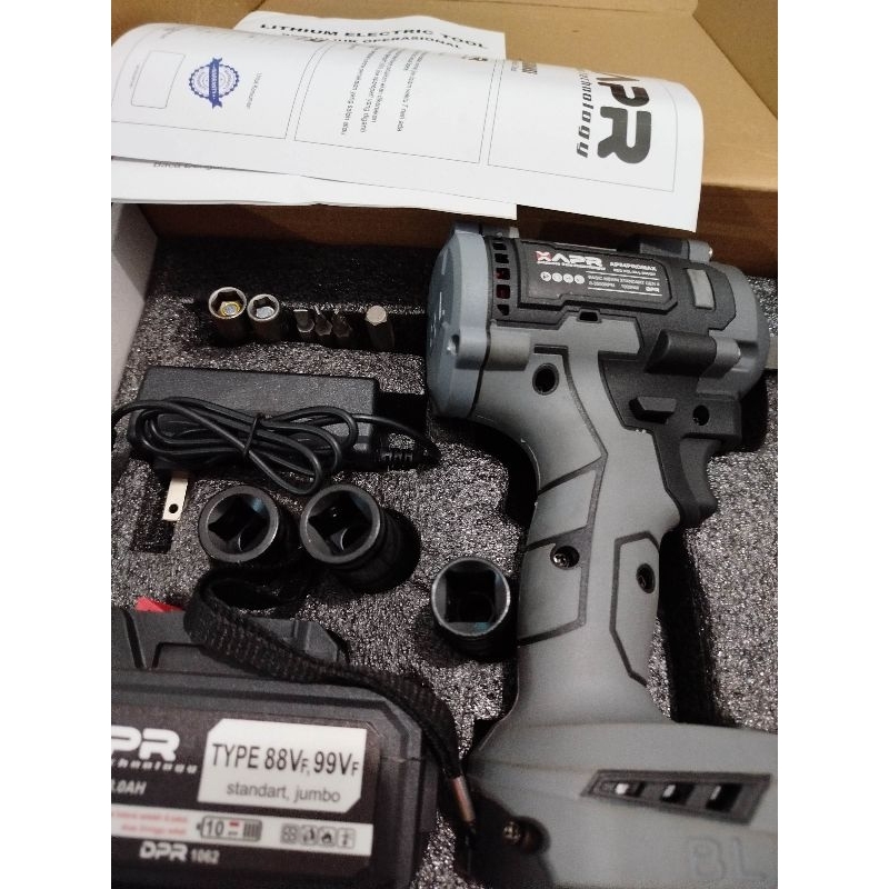 MESIN Impact Wrench Cordless Brushless Car Motorcycle Bolt Opening ...