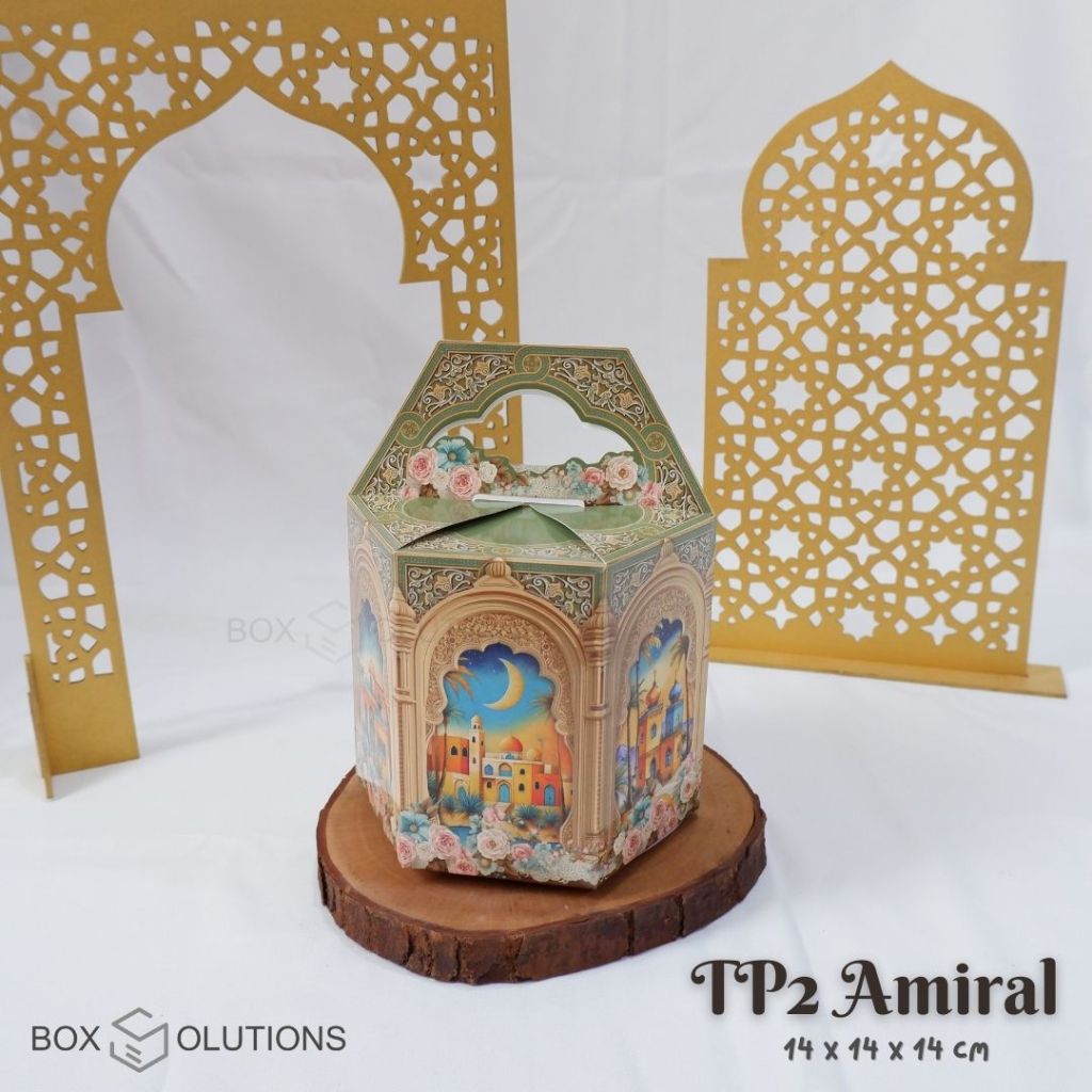 TP2 amiral box / eid al-Fitr jar box / eid dry cake box / eid mubarak ...